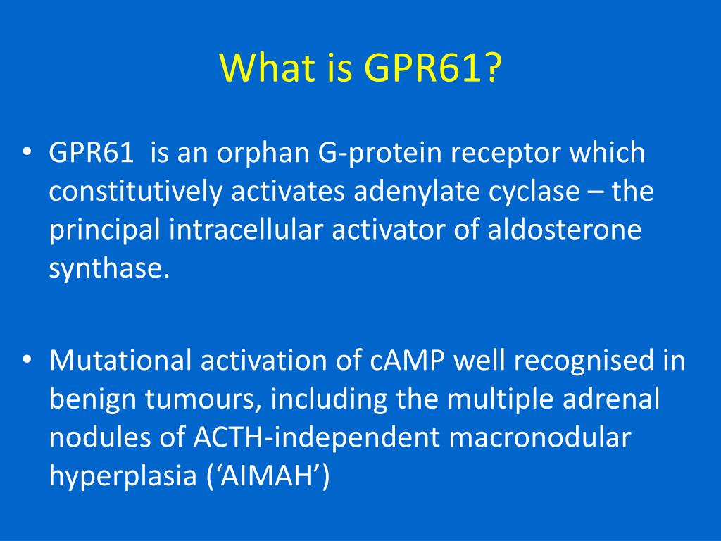PPT - Is GPR61, an orphan G Protein-Coupled Receptor, a candidate ...