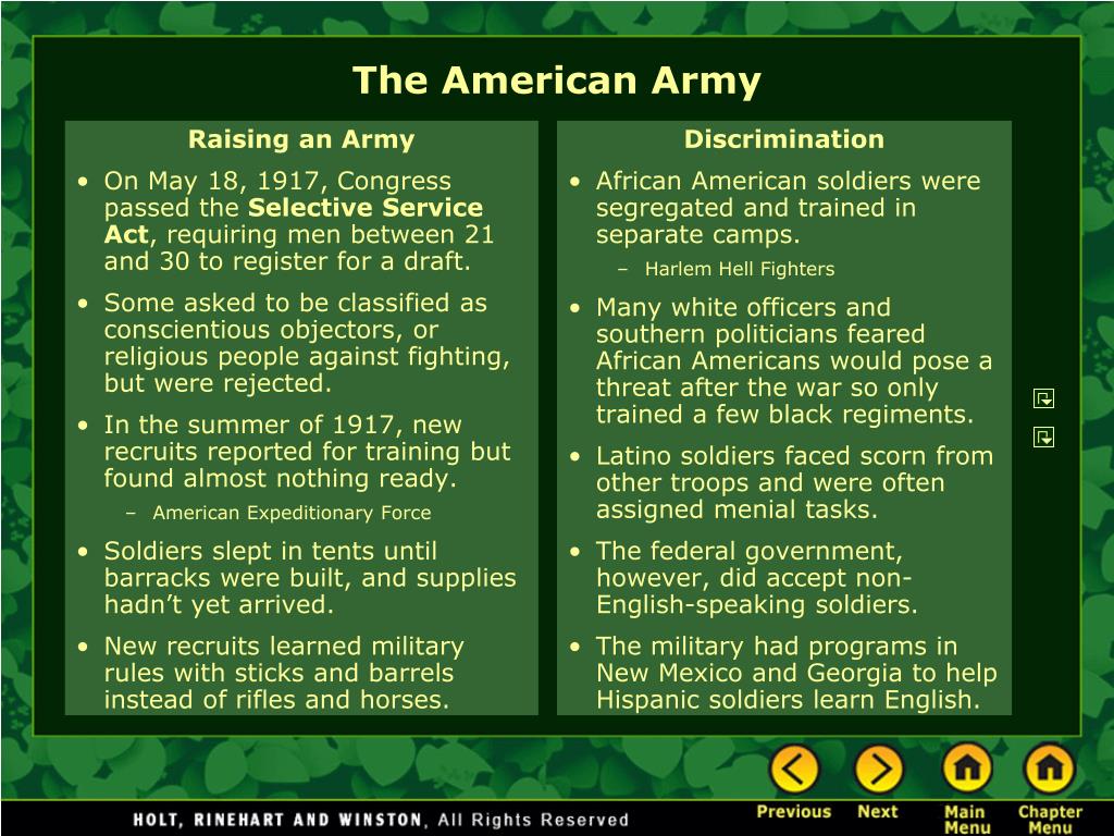 PPT - The United States in World War I PowerPoint Presentation, free ...