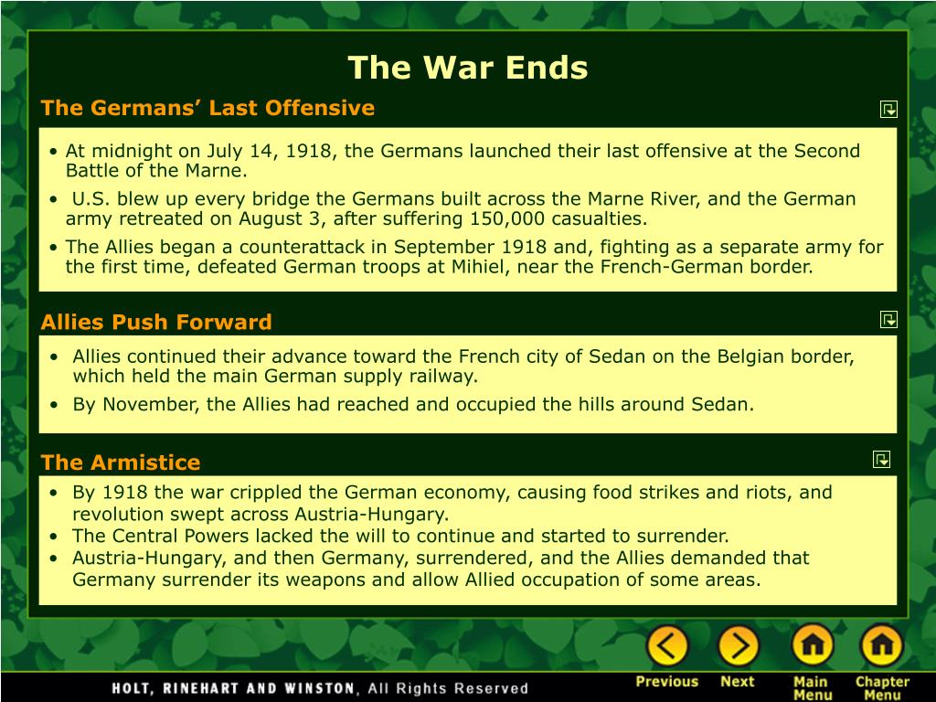 PPT - The United States in World War I PowerPoint Presentation, free ...