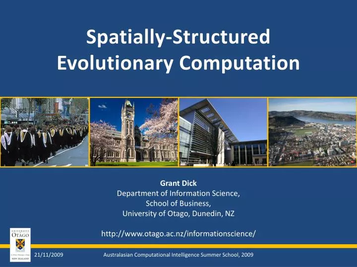 PPT - Spatially-Structured Evolutionary Computation PowerPoint Presentation - ID:2762001