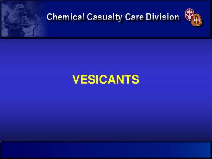 PPT - VESICANTS PowerPoint Presentation, free download - ID:2762480