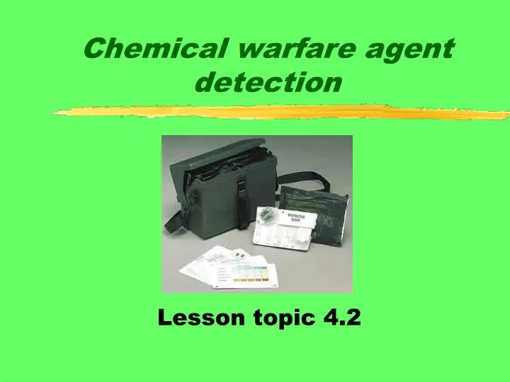 PPT - Chemical warfare agent detection PowerPoint Presentation, free ...