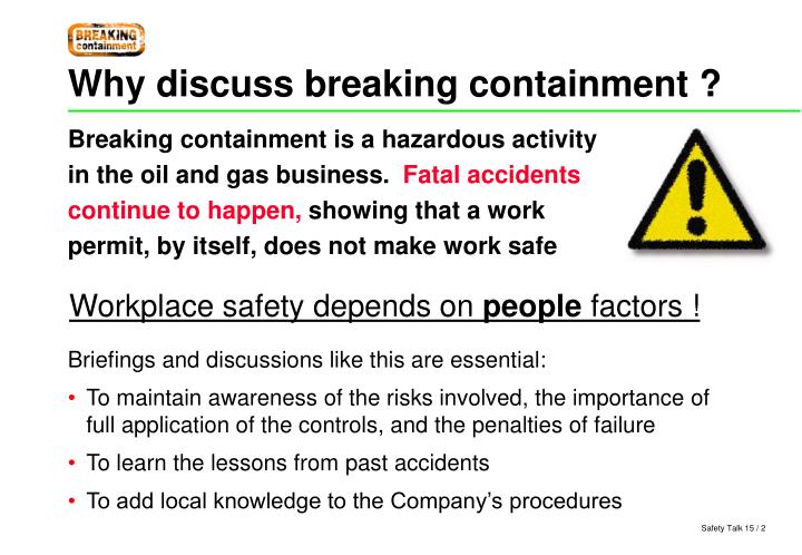 PPT - Safety Talk 15 PowerPoint Presentation - ID:2763593