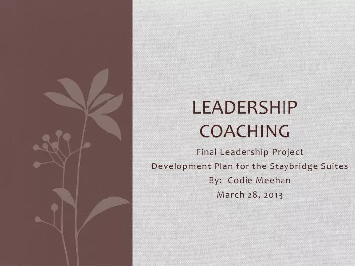 PPT - Leadership Coaching PowerPoint Presentation, free download - ID ...