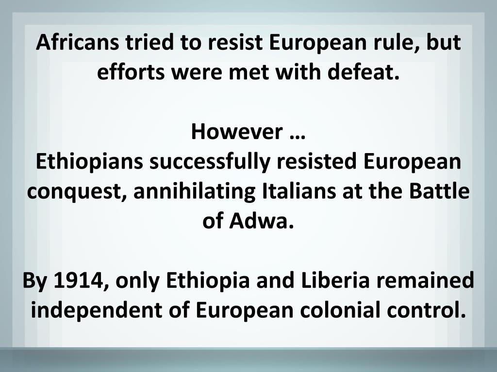 PPT - European Colonialism of Africa PowerPoint Presentation, free ...
