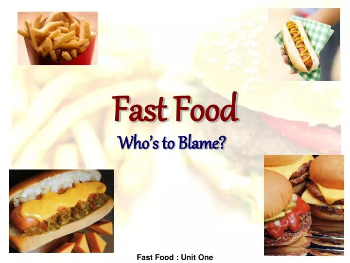 PPT - Fast Food PowerPoint Presentation, free download - ID:2764282