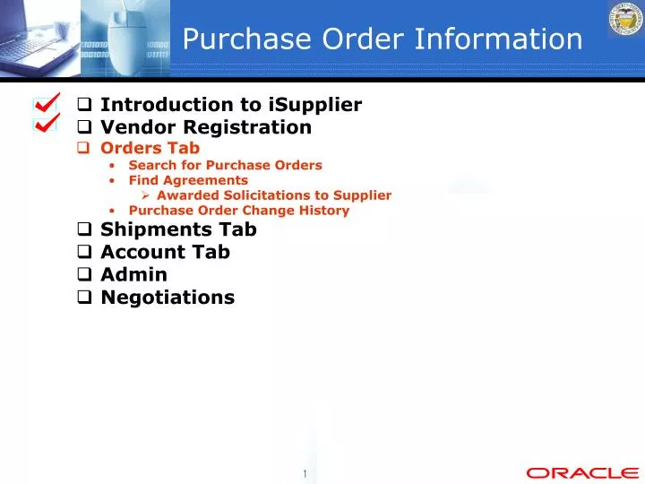 PPT - Purchase Order Information PowerPoint Presentation, free download ...
