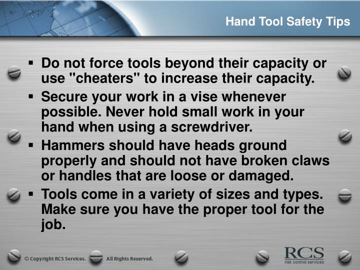 PPT - Hand Tool Safety PowerPoint Presentation - ID:2764606