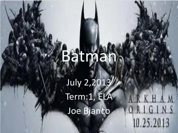 PPT - Batman PowerPoint Presentation, free download - ID:2764934