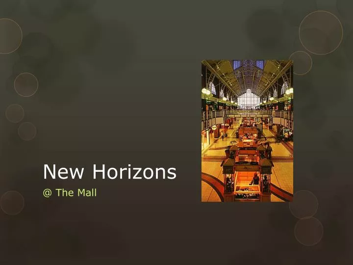 PPT - New Horizons PowerPoint Presentation, free download - ID:2765111