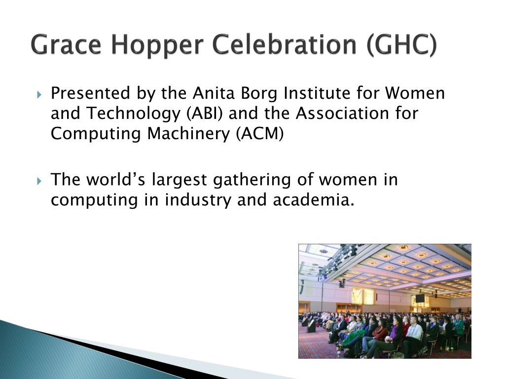 PPT - Notes from the Grace Hopper Celebration 2011: Information, Job ...