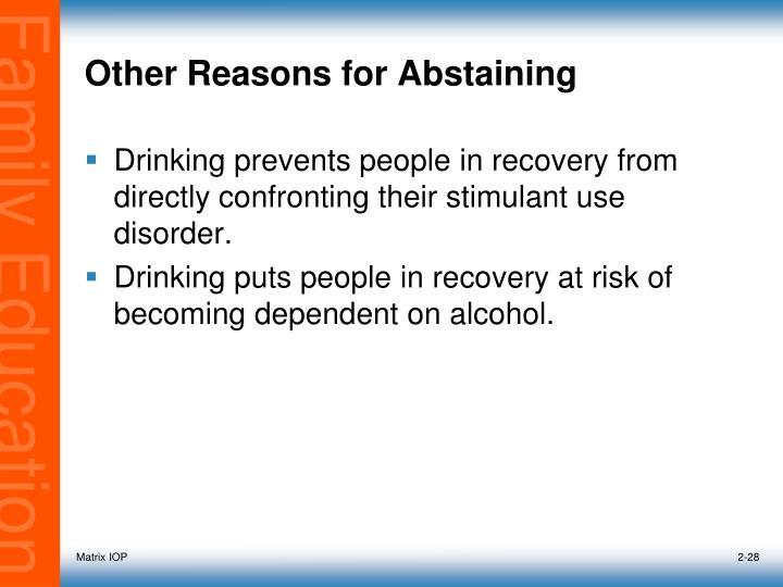 PPT - Session 2: Alcohol and Recovery PowerPoint Presentation - ID:2765283