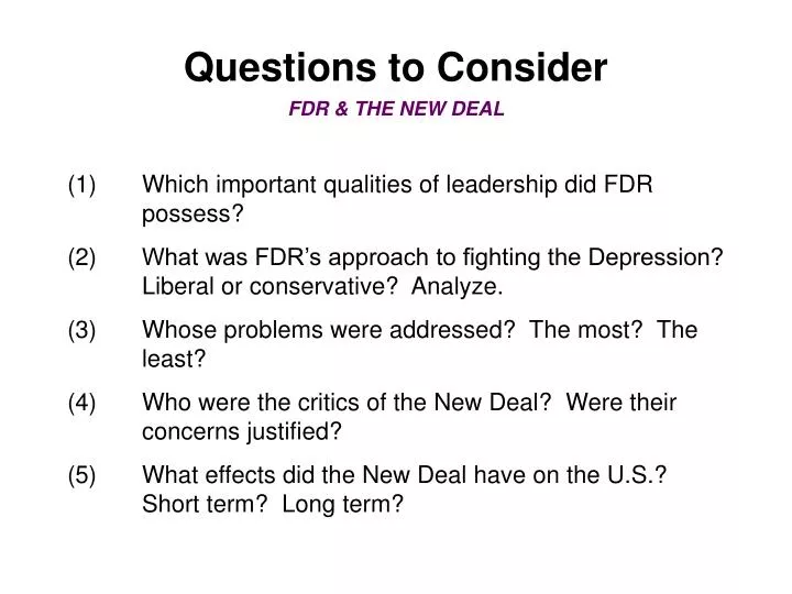 PPT - Questions to Consider PowerPoint Presentation, free download - ID ...
