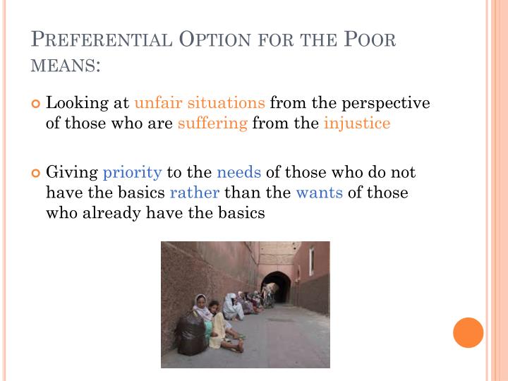 PPT - Preferential Option for the Poor PowerPoint Presentation - ID:2765724