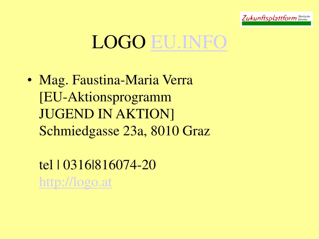 PPT - Finanzierung von Vereinen und NGOs Bernhard Possert PowerPoint ...