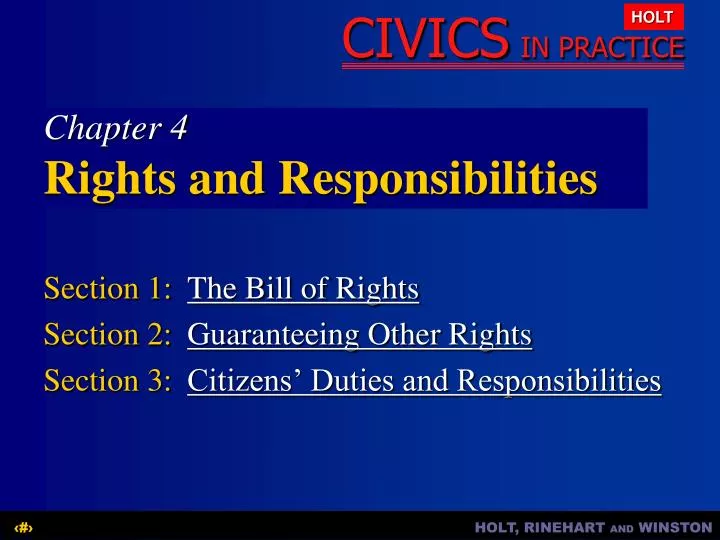 PPT - Chapter 4 Rights and Responsibilities PowerPoint Presentation ...