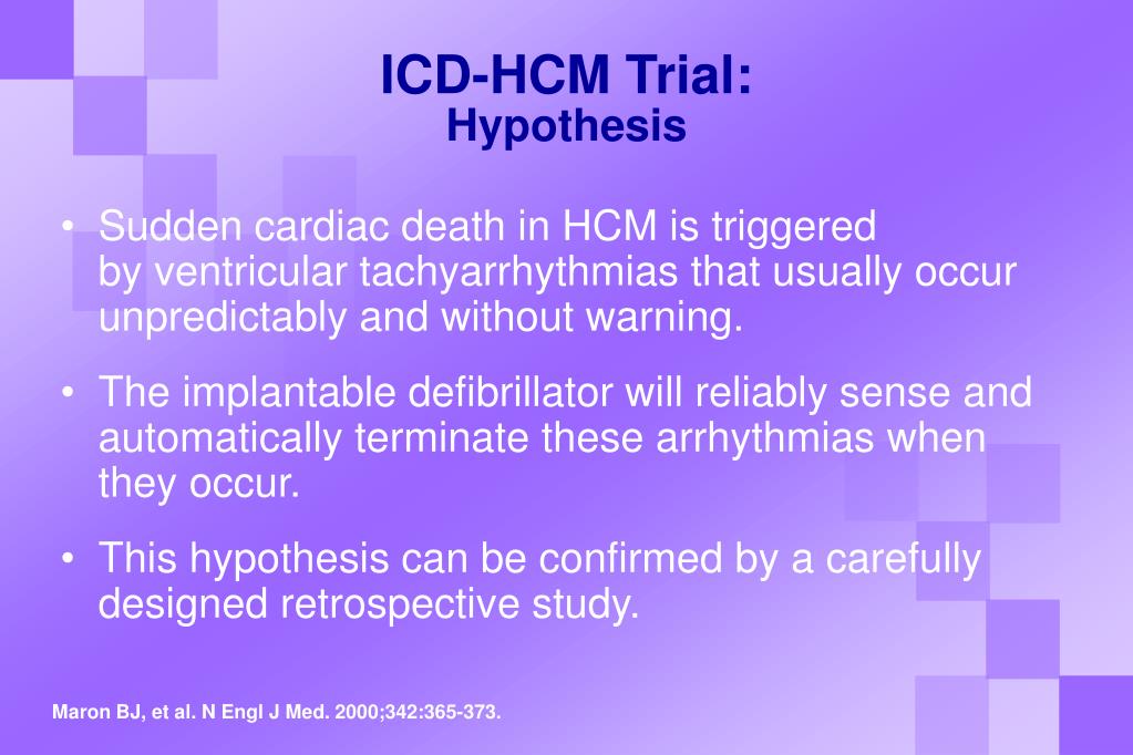 PPT - Efficacy Of ICDs For The Prevention Of Sudden Death In Patients ...
