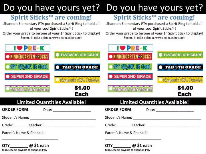 PPT - Spirit Sticks™ are coming! PowerPoint Presentation, free download ...