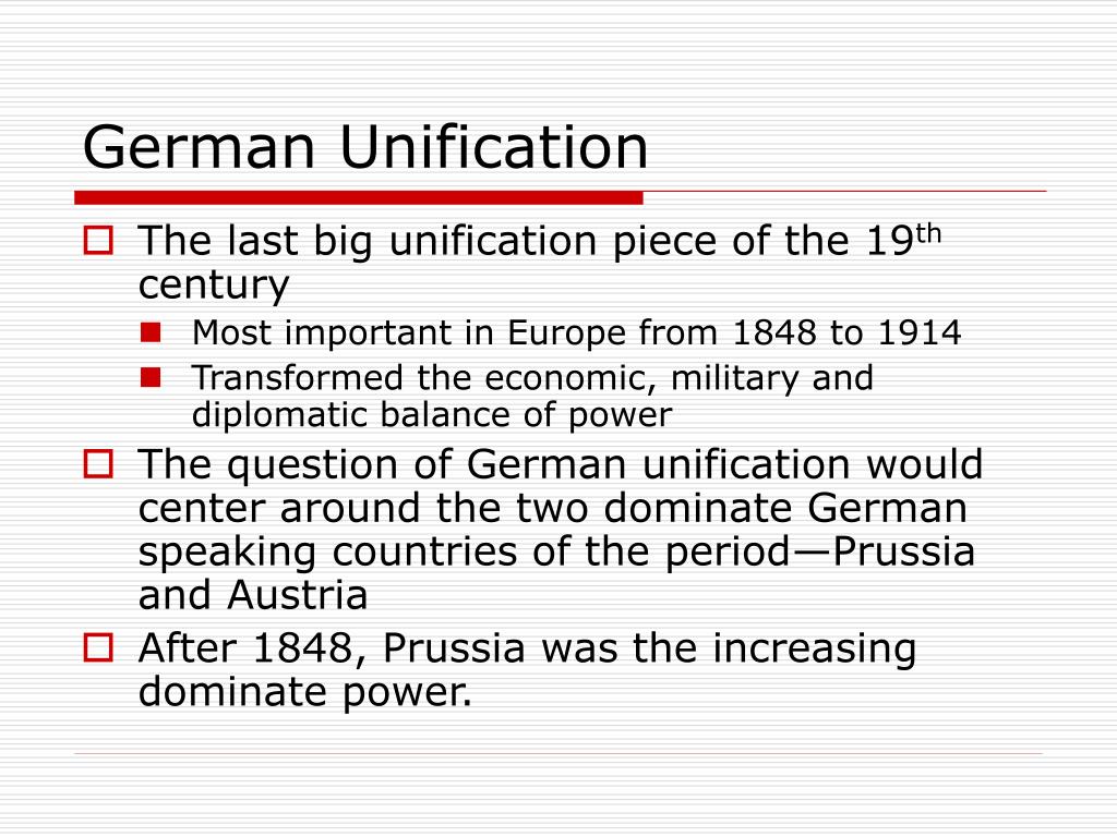 PPT - Nationalism Italian and German Unification PowerPoint ...