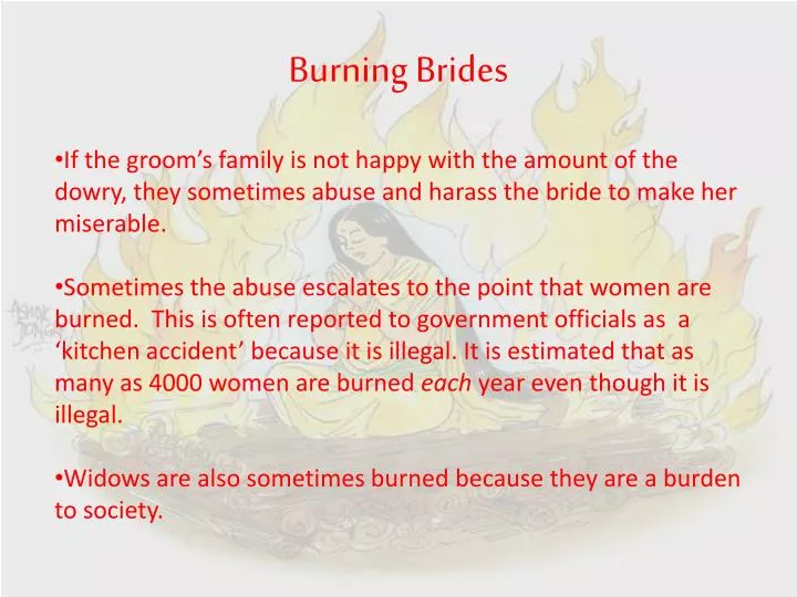 PPT - Burning Brides PowerPoint Presentation, free download - ID:2767005