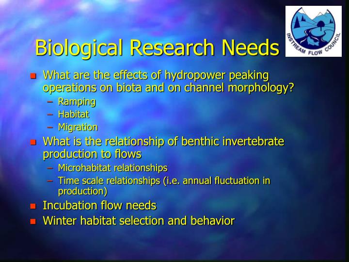PPT - Hydrology Geomorphology Biology Connectivity Water Quality ...