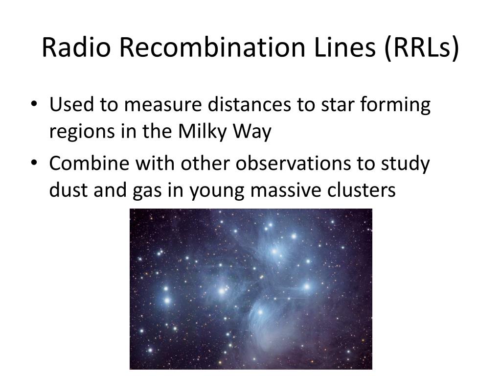 PPT - Radio Recombination Lines in the Milky Way Marina Berezina (Max ...