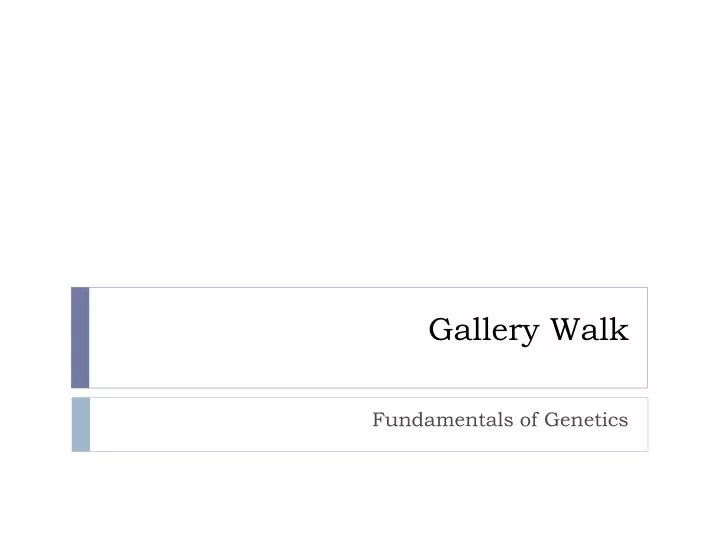 PPT - Gallery Walk PowerPoint Presentation, free download - ID:2767614
