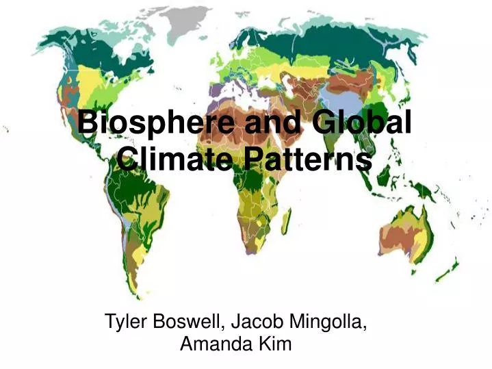 PPT - Biosphere and Global Climate Patterns PowerPoint Presentation ...