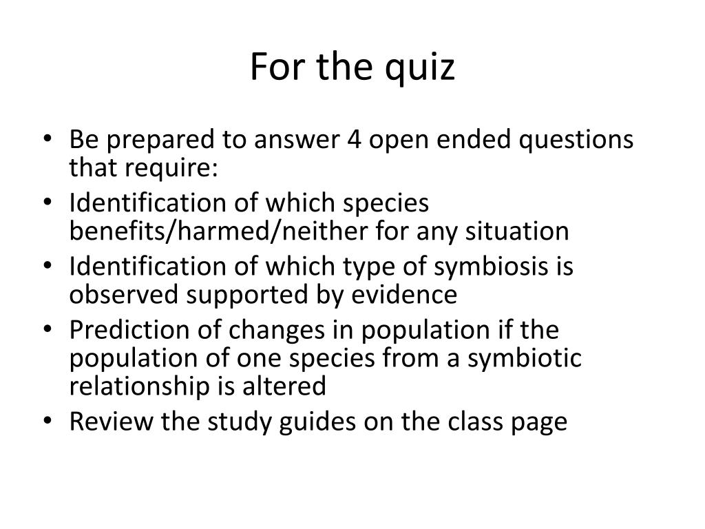 PPT - Symbiosis Review PowerPoint Presentation, free download - ID:2767958