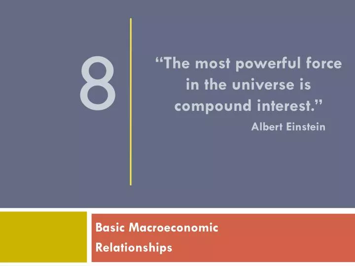 PPT - “The most powerful force in the universe is compound interest ...