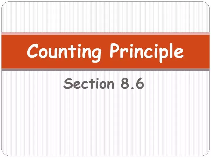 PPT - Counting Principle PowerPoint Presentation, free download - ID ...