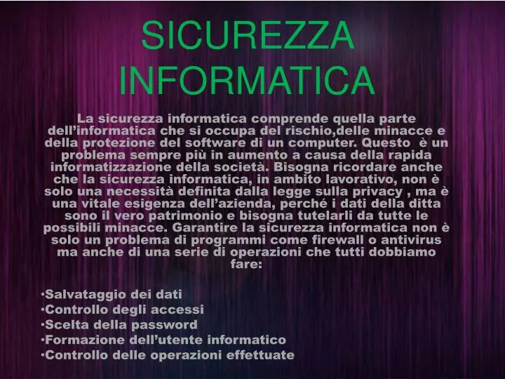 PPT - SICUREZZA INFORMATICA PowerPoint Presentation, free download - ID:2768595