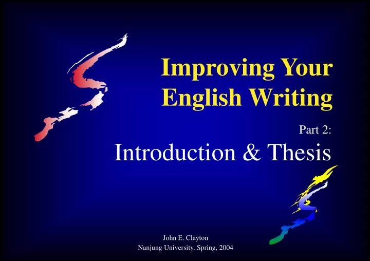 PPT - Improving Your English Writing PowerPoint Presentation, free ...