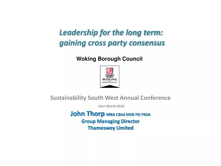 PPT - Woking Borough Council PowerPoint Presentation, free download ...