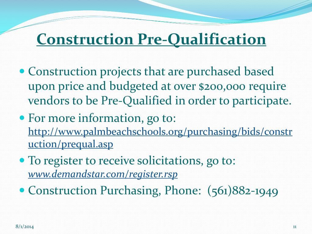 PPT - The School District of Palm Beach County Purchasing Department ...