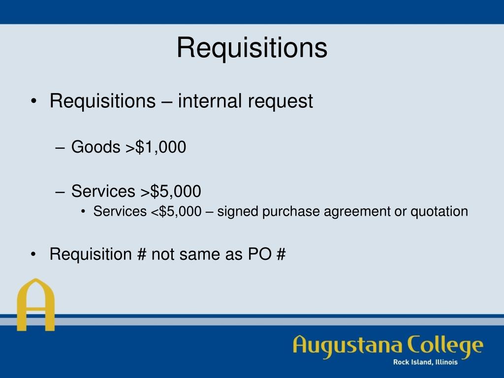PPT - Purchasing Policy Purchase Order (P.O.) Goods $1,000 + Services ...