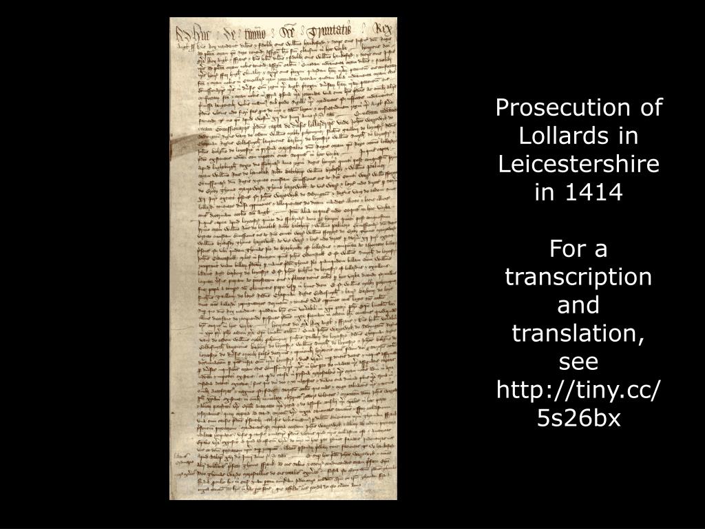 PPT - Lollard Bible, late 14 th century PowerPoint Presentation, free ...