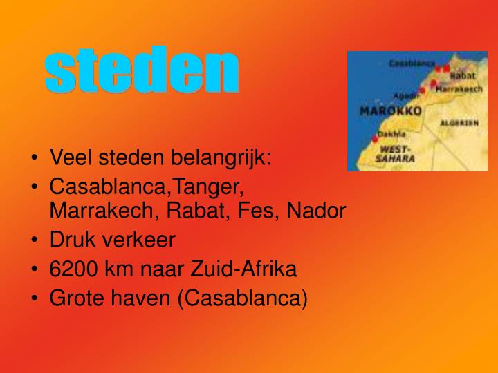 PPT - Mijn spreekbeurt gaat over Marokko PowerPoint Presentation - ID ...