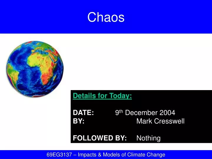PPT - Chaos PowerPoint Presentation, free download - ID:2770229