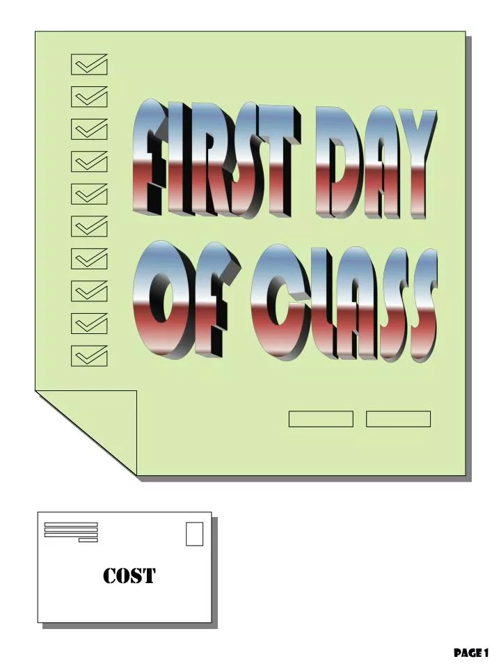 PPT - FIRST DAY PowerPoint Presentation, free download - ID:2770592