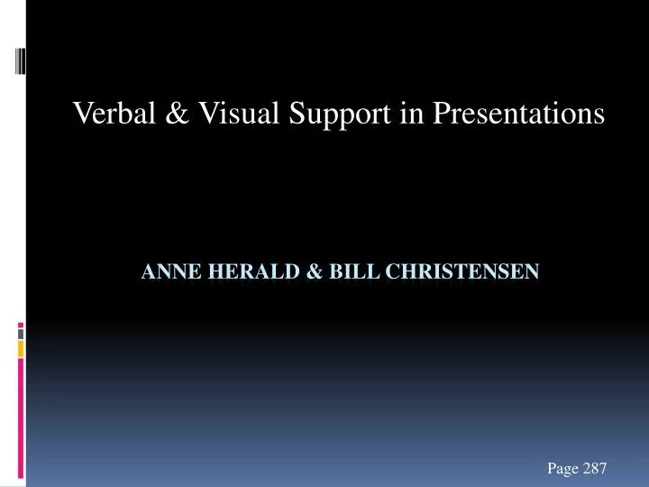 PPT - ANNE HERALD & Bill Christensen PowerPoint Presentation, free ...