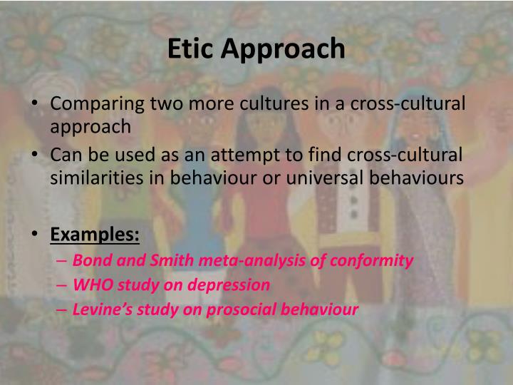 PPT - Emic and Etic Concepts PowerPoint Presentation - ID:2771359