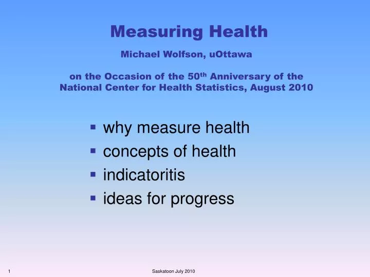PPT - Measuring Health PowerPoint Presentation, free download - ID:2771878