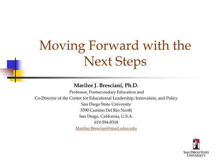PPT - Moving Forward with the Next Steps PowerPoint Presentation, free ...