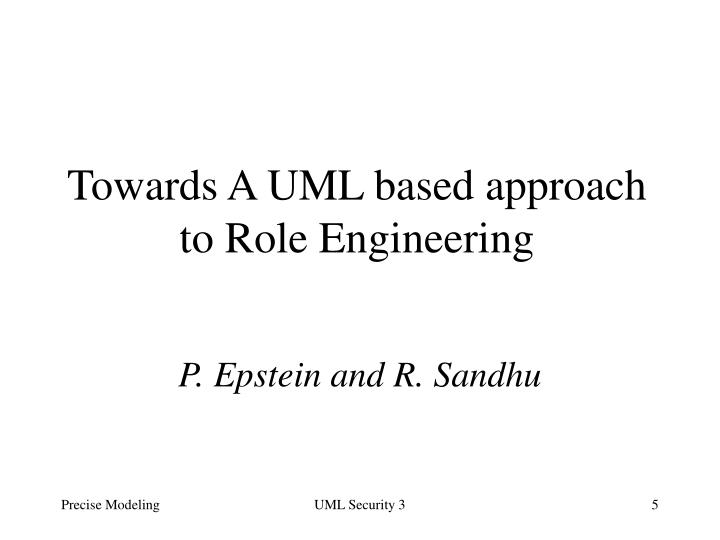 PPT - Modeling Role Based Access Control in UML PowerPoint Presentation ...
