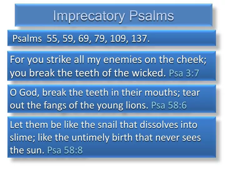 PPT - For you strike all my enemies on the cheek; you break the teeth ...