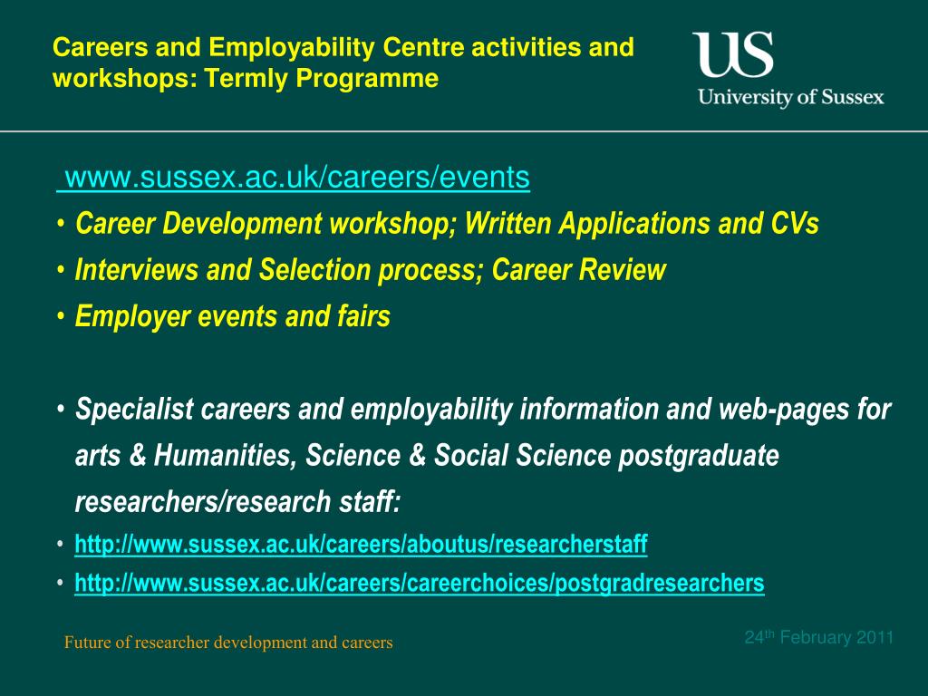 PPT - The Future of Researcher Development & Careers PowerPoint ...