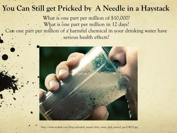 PPT - You Can Still get Pricked by A Needle in a Haystack PowerPoint ...