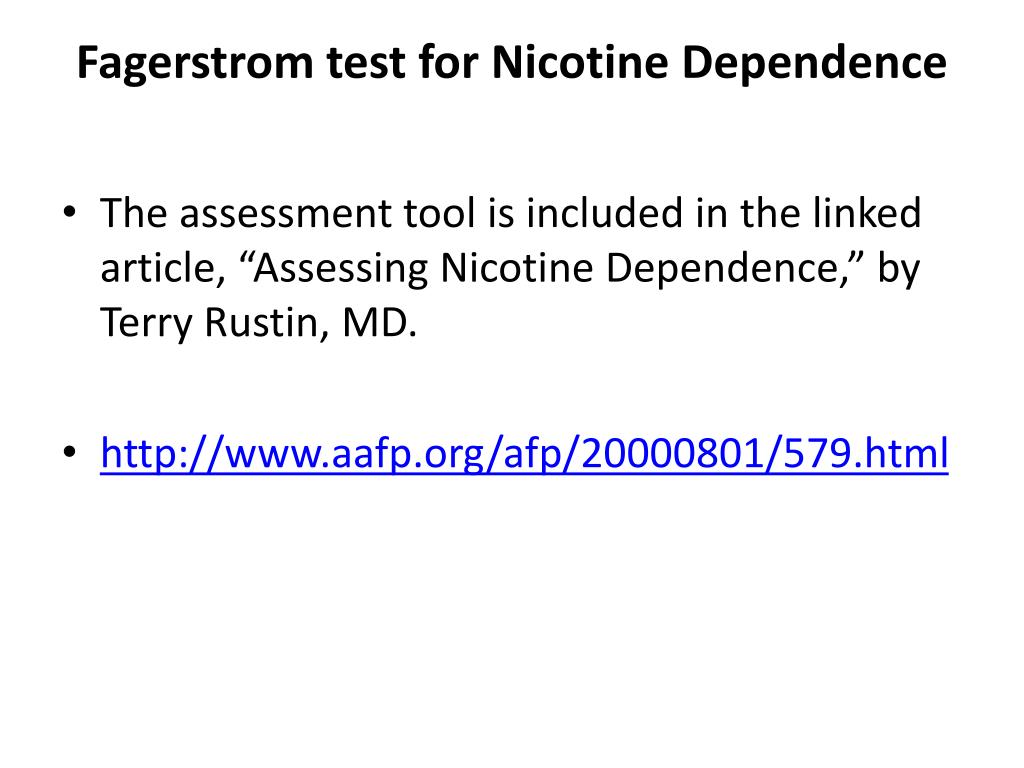 PPT - The Role of Mental Health Professionals in Tobacco Dependence ...