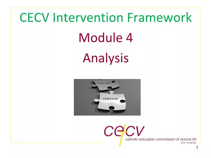 PPT - CECV Intervention Framework Module 4 Analysis PowerPoint ...